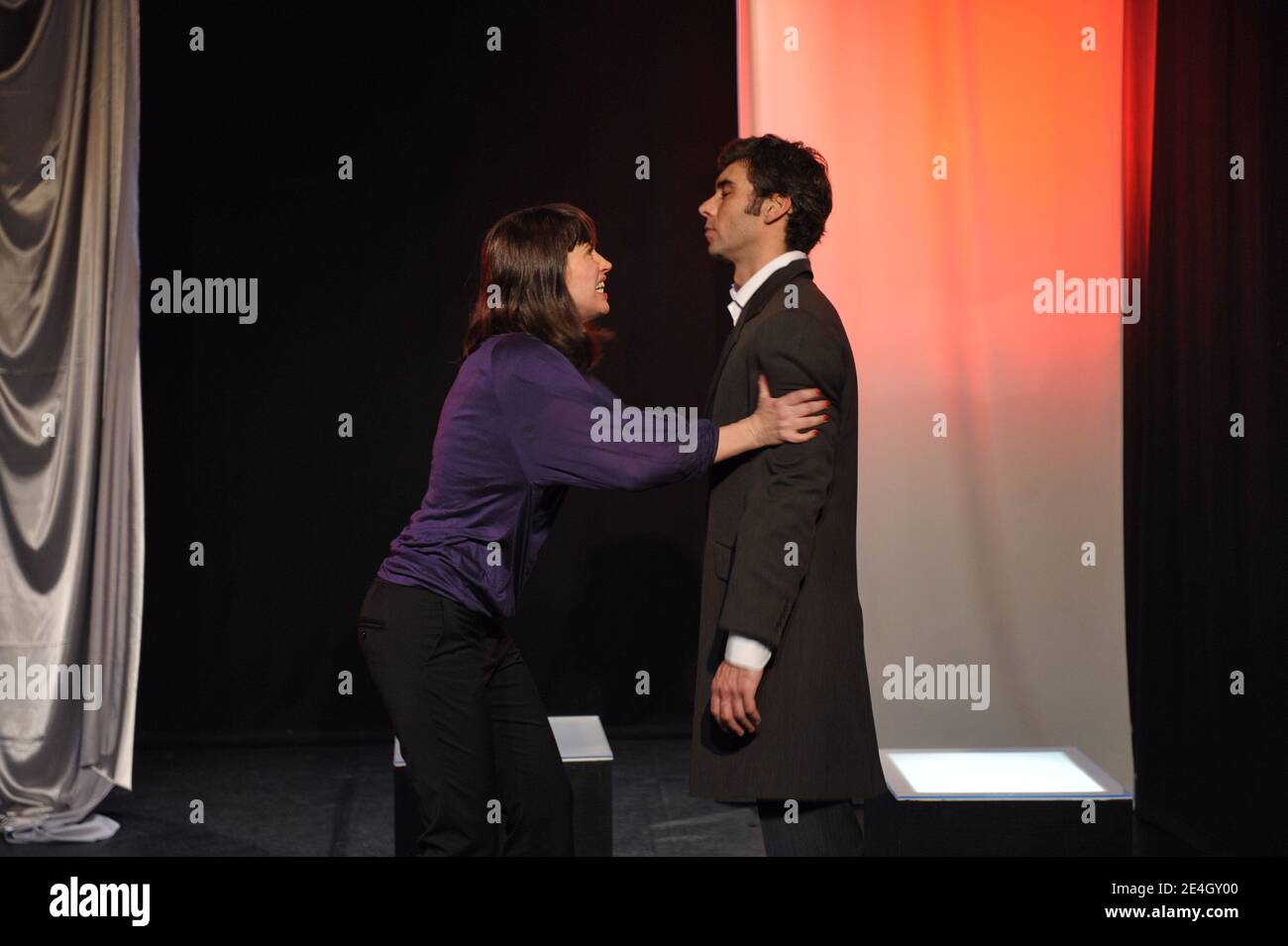 Raphael Cohen and Sandra Valentin perform during the curtain call of ...
