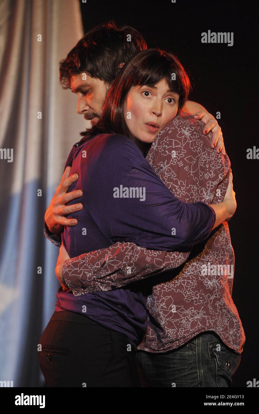Sandra Valentin and Marc Bottiau perform during the curtain call of 'La ...