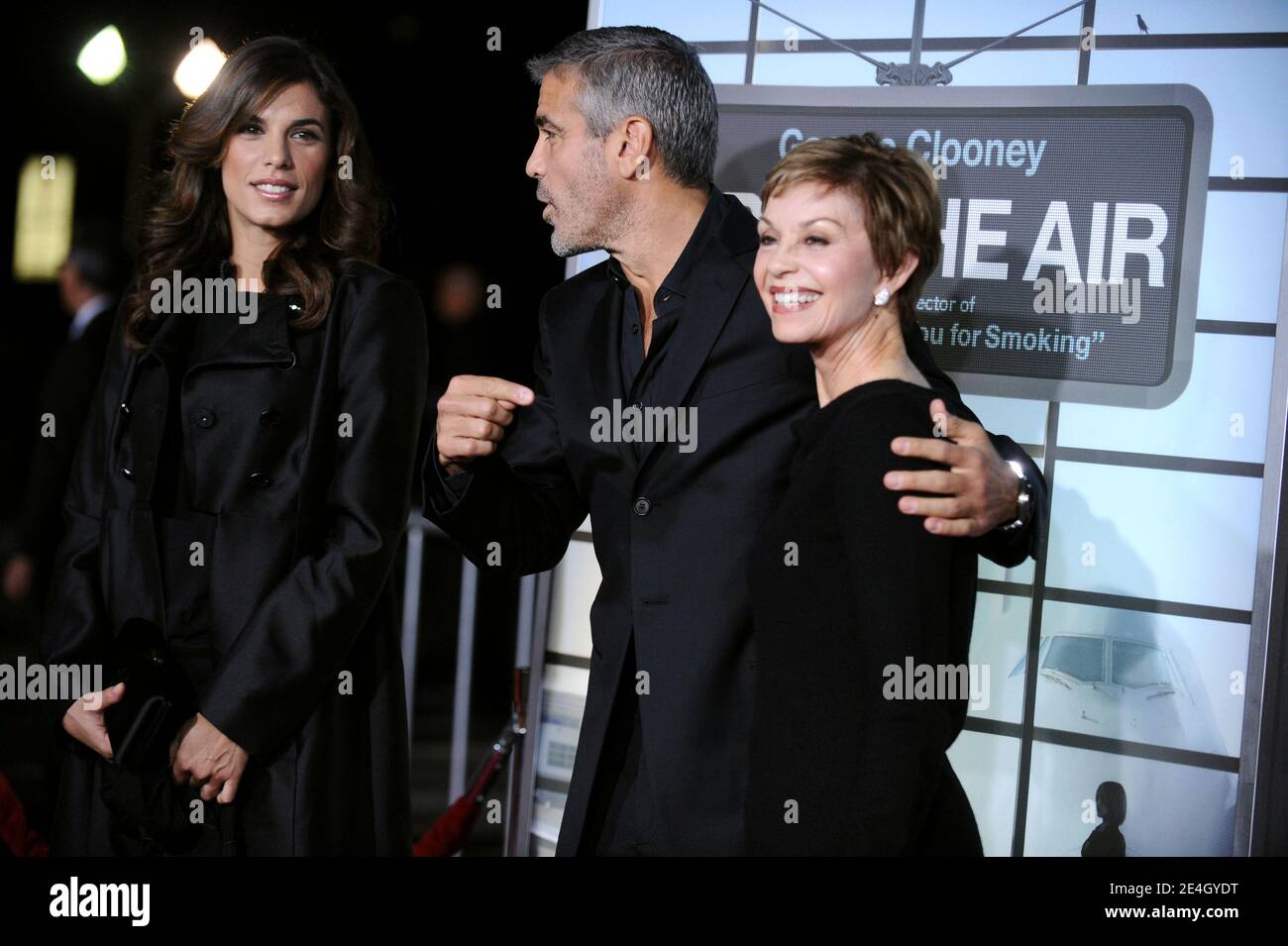 George Clooney, his girlfriend Elisabetta Canalis and his mother Nina ...