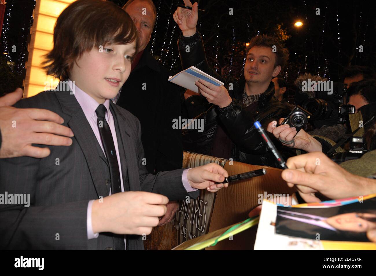 Cast member Max Records arriving for the premiere of director Spike ...