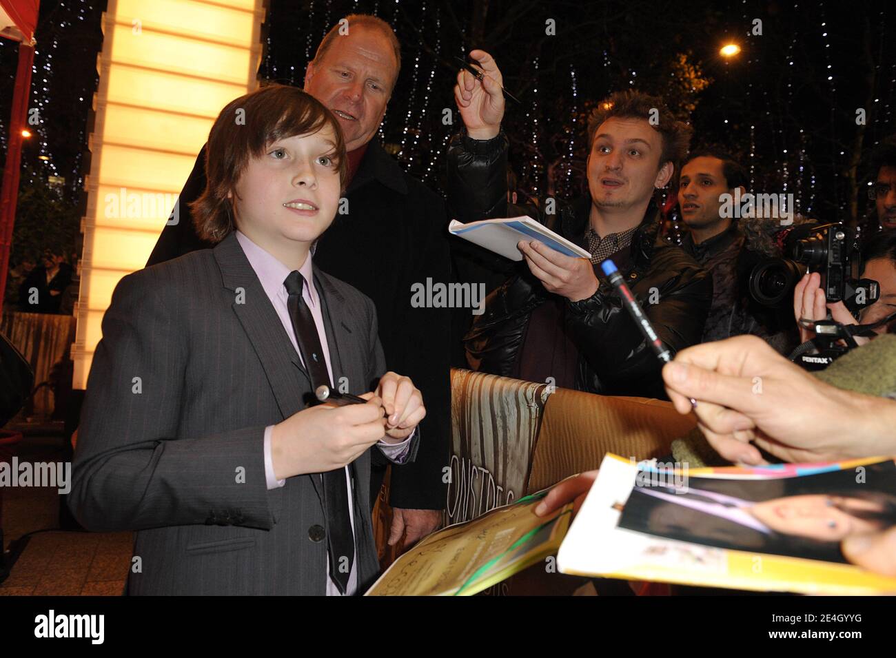 Cast member Max Records arriving for the premiere of director Spike ...