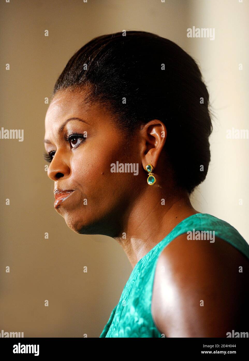 Michelle obama portrait 2009 hi-res stock photography and images - Alamy