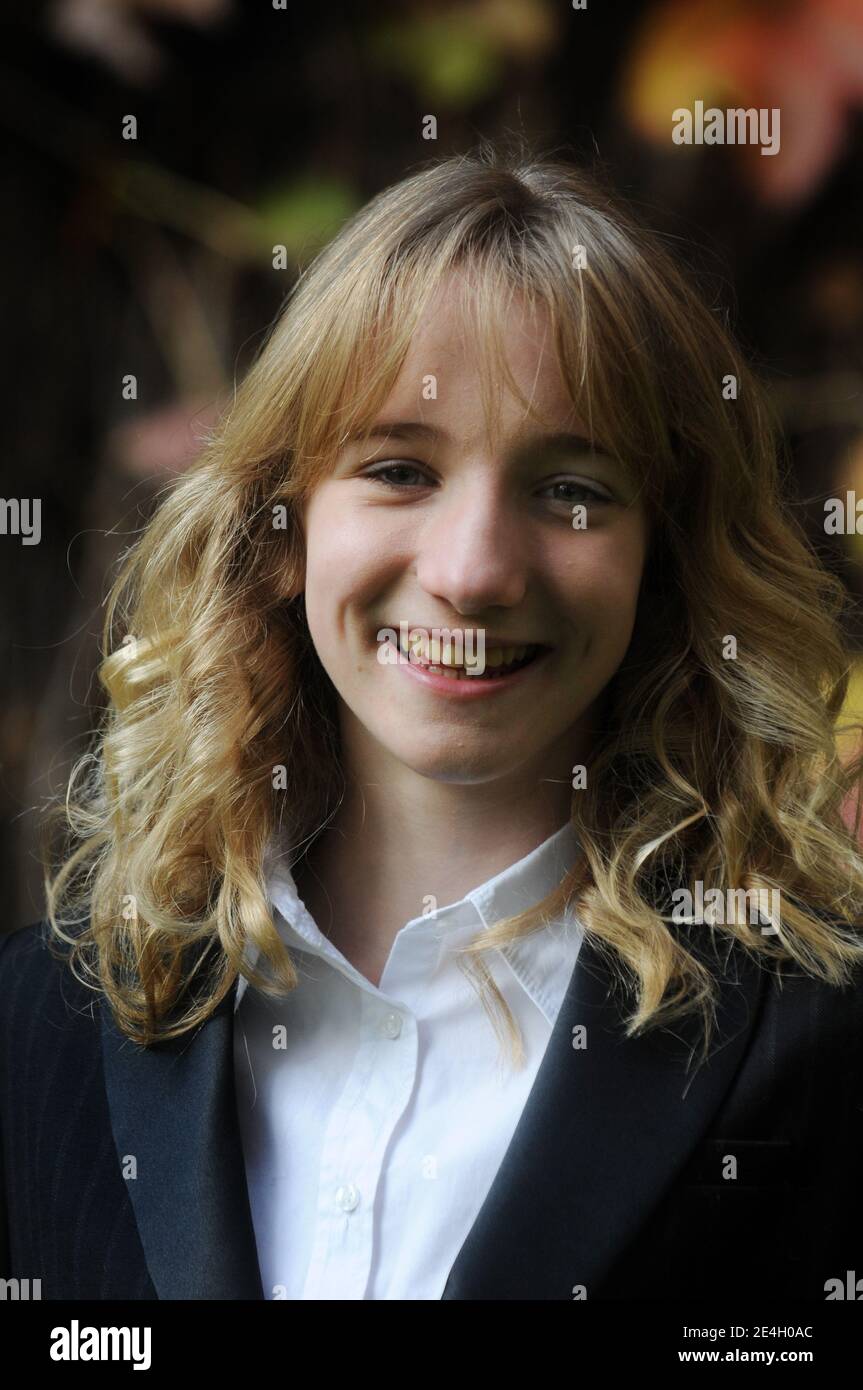 French actress Garance Le Guillermic attends a photocall to present her ...