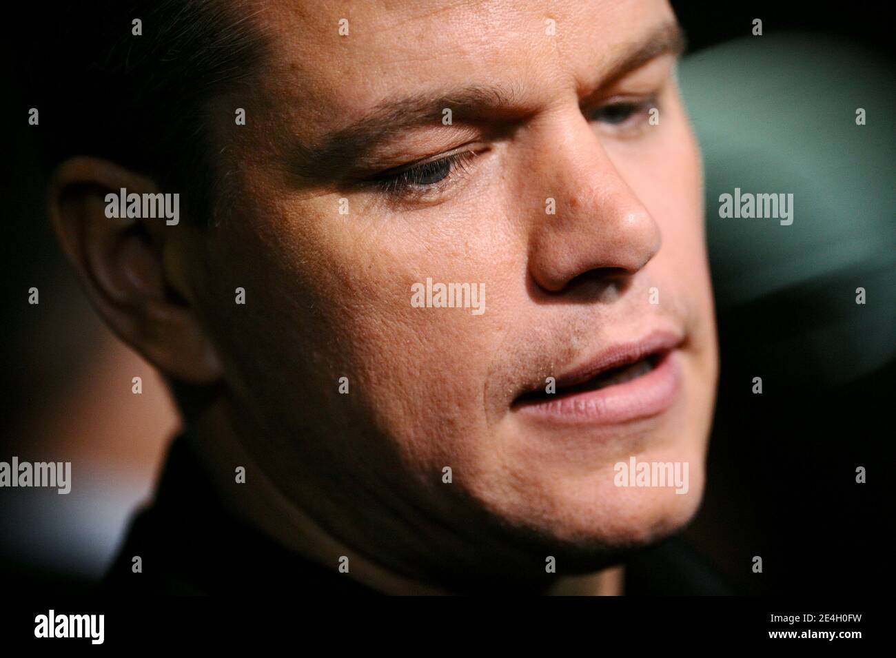"Matt Damon attends the premiere of Warner Bros' ""Invictus"" held at ...