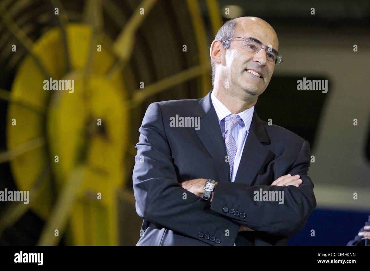 CEO of French engineering giant Alstom, Patrick Kron is pictured during ...