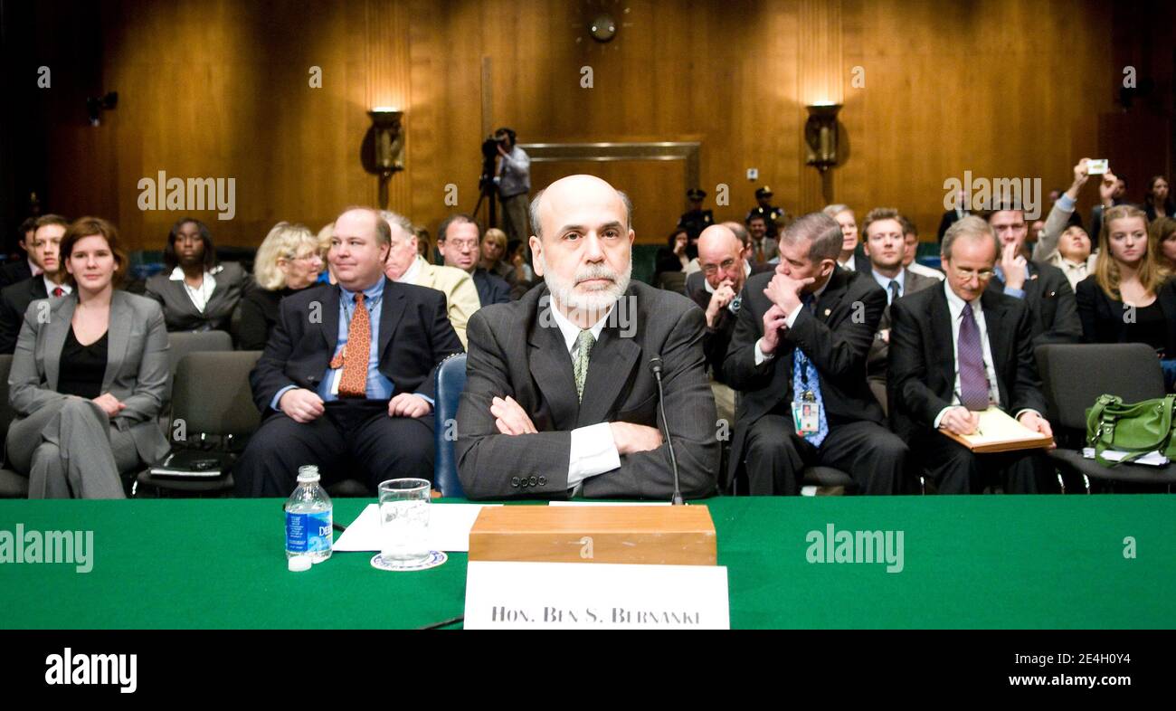 United States Federal Reserve Chairman Ben Bernanke testifies during a ...