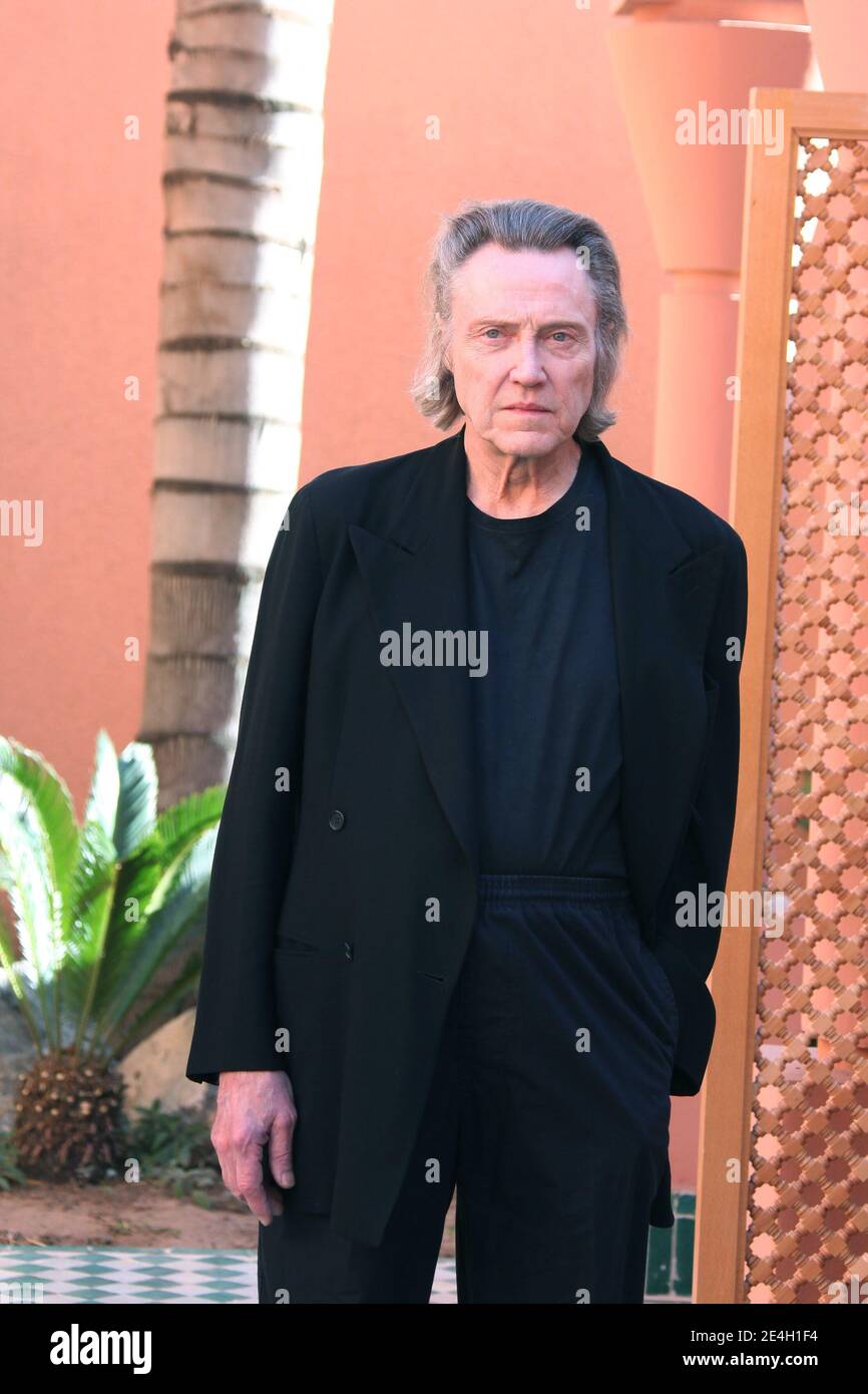US actor Christopher Walken poses during a photocall at the Marrakesh ...