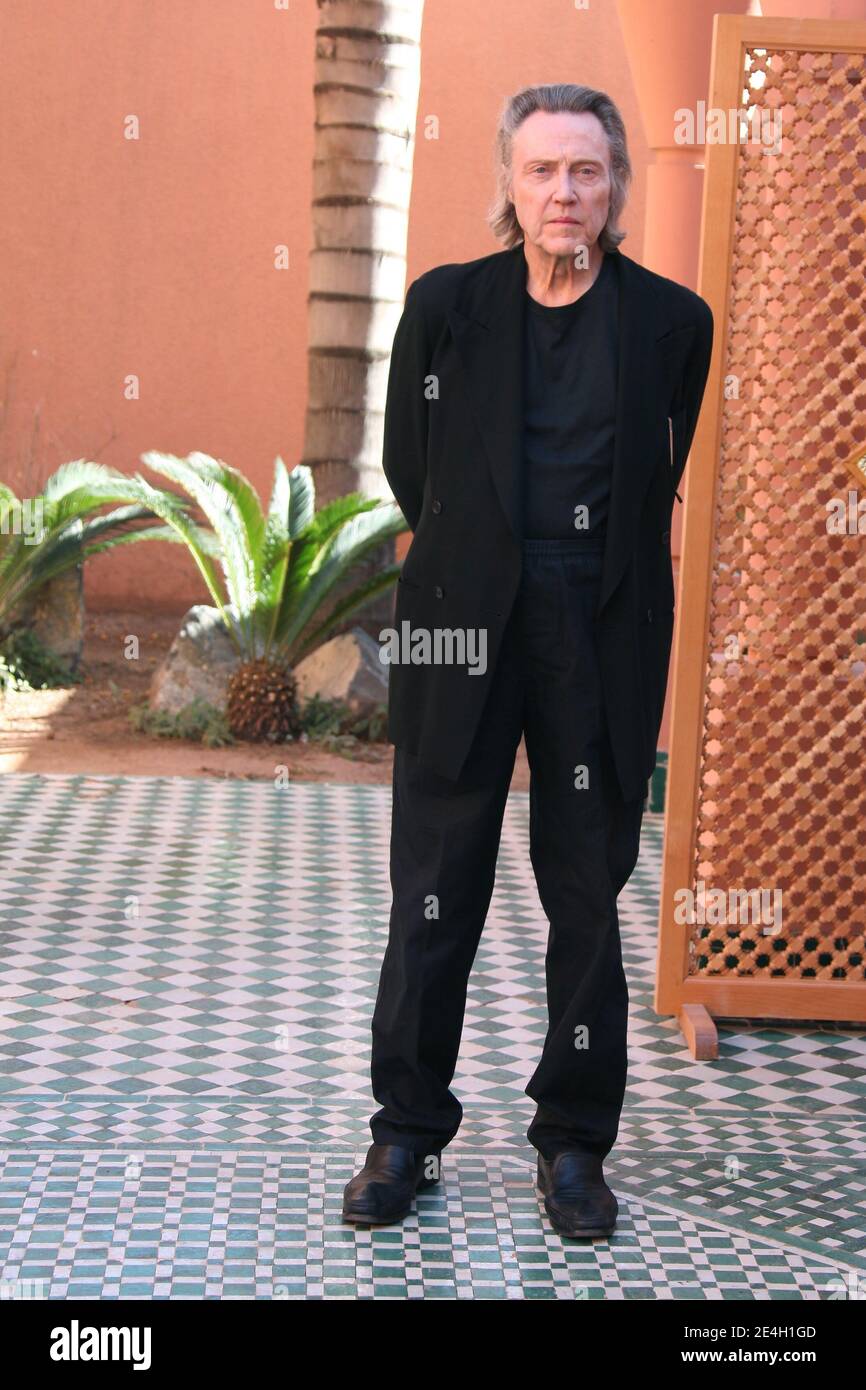 US actor Christopher Walken poses during a photocall at the Marrakesh ...
