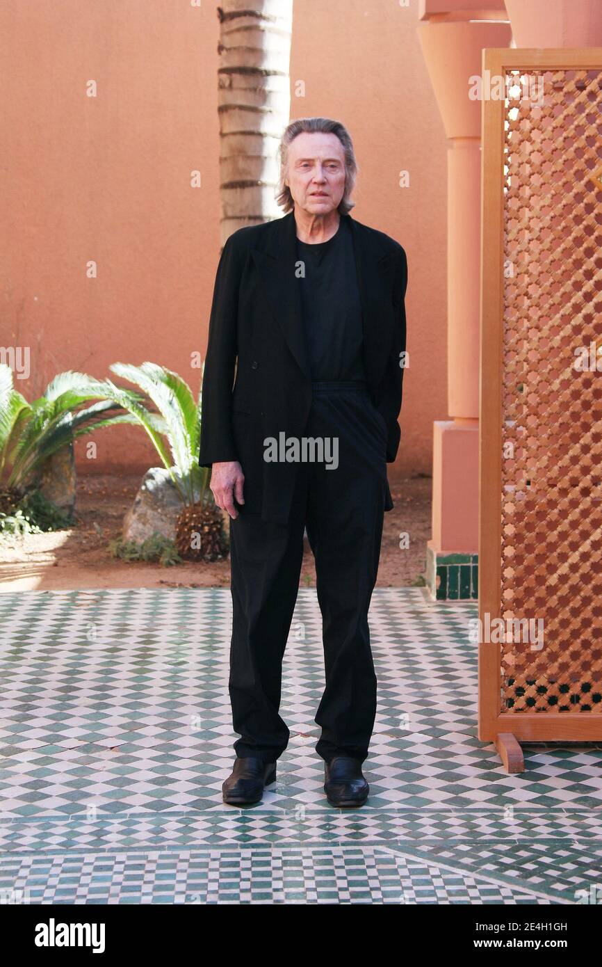 US actor Christopher Walken poses during a photocall at the Marrakesh ...