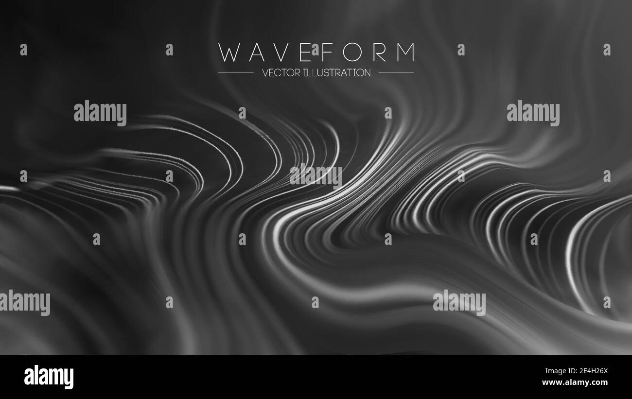 Grey technology background. Big Data visualization. Vector illustration ...