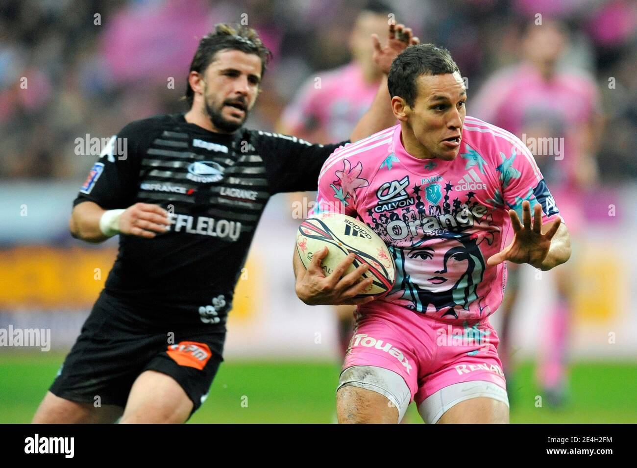 Stade Francais' Julien Arias during the French Top 14 rugby match ...