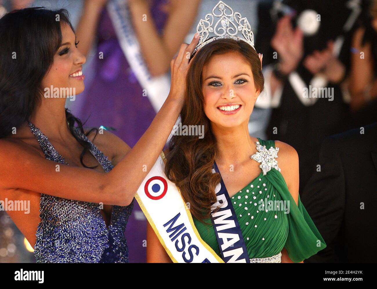 Chloe Mortaud, Miss Normandie, Newly elected Miss France 2010, Malika ...
