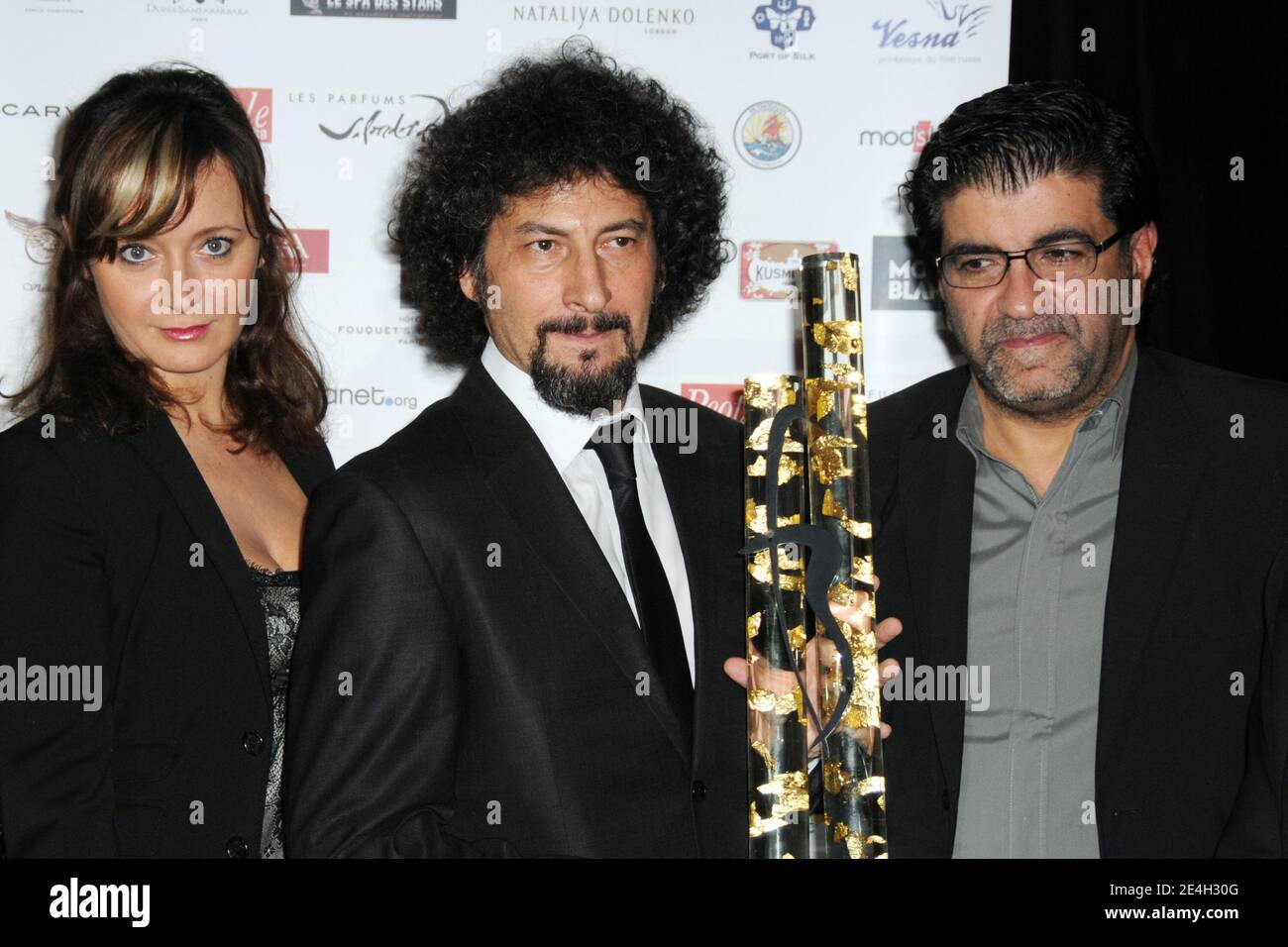 Julie Ferrier, Radu Mihaileanu and Norbert Saada attending the 'Prix ...