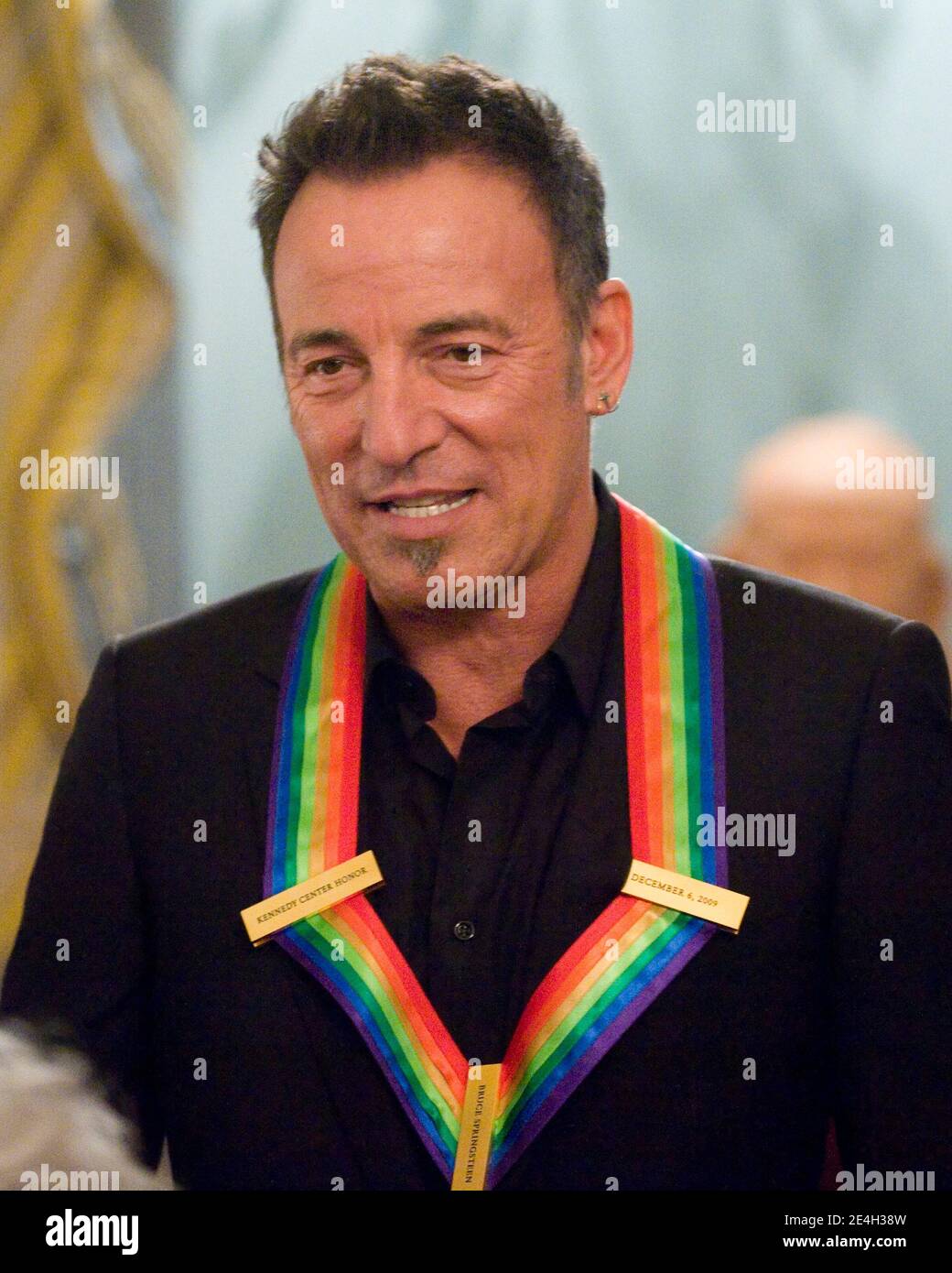 2009 Kennedy Center honoree Bruce Springsteen poses for the formal group photo following the ...