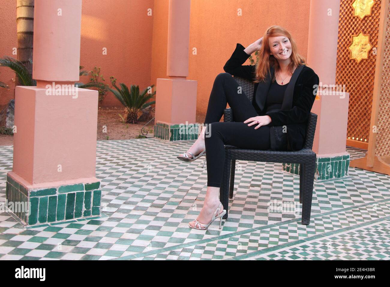 Actress Audrey Marnay poses for the photocall 'The man who sold the ...