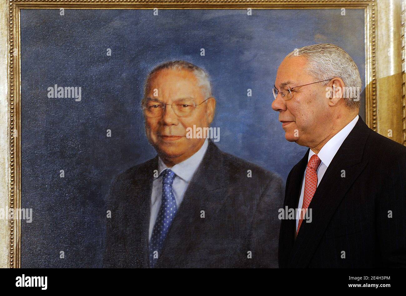 Former Secretary of State Colin Powell attends his portrait unveiling ...