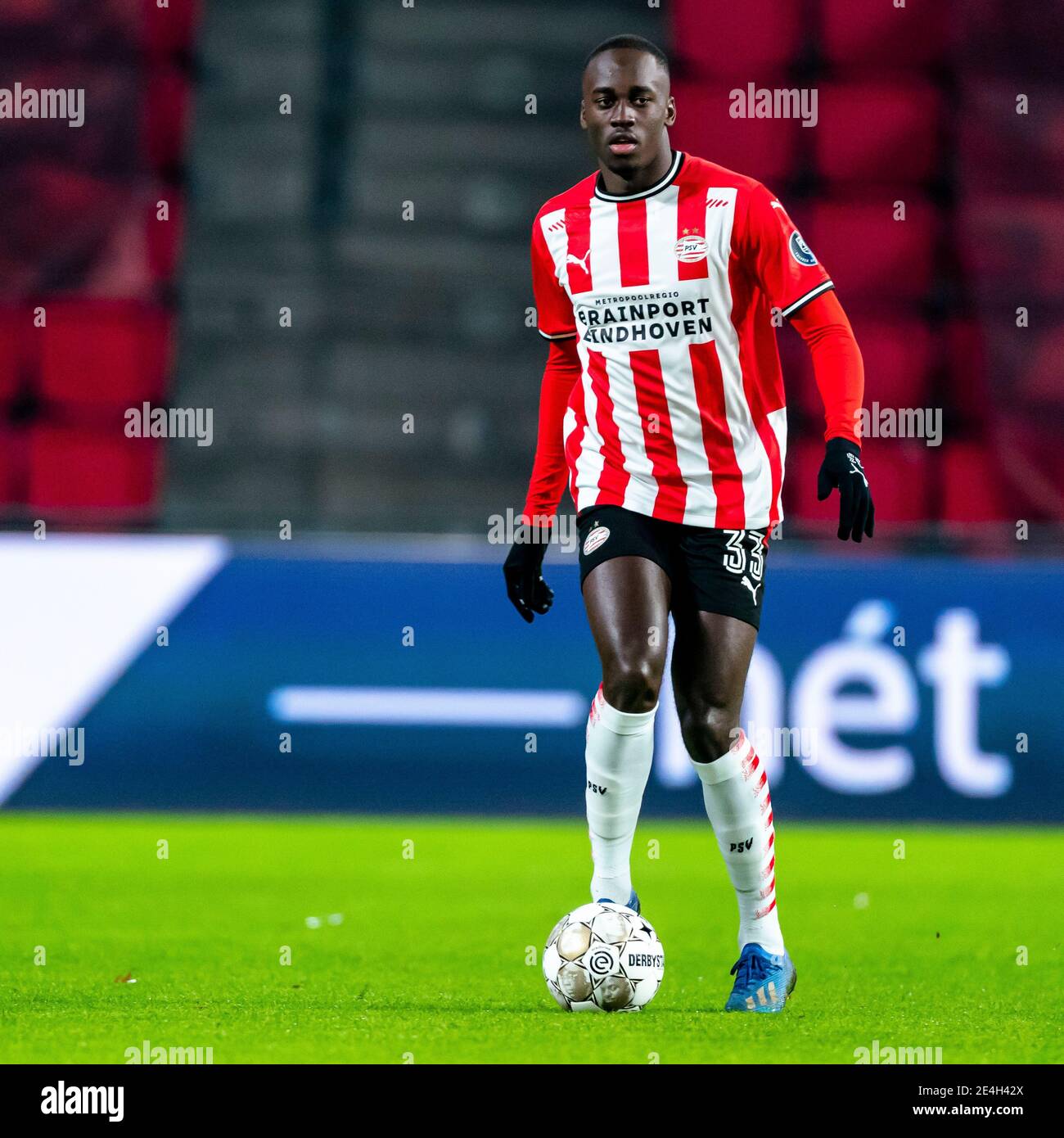 EINDHOVEN, Netherlands, 23-01-2021, football, Philips stadium, Dutch ...