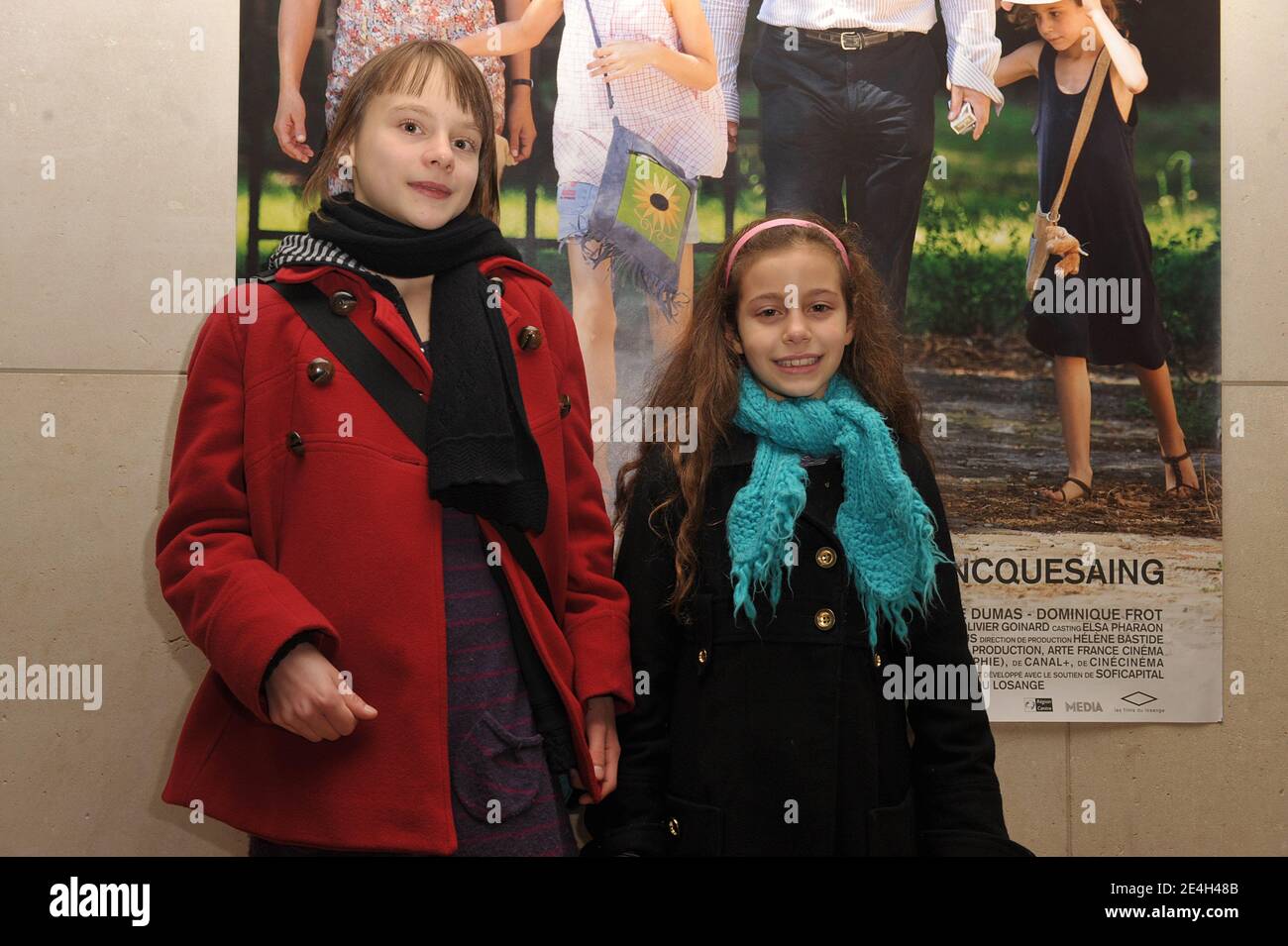 Alice Gautier and Manelle Driss attend the premiere of 'Le Pere De Mes ...