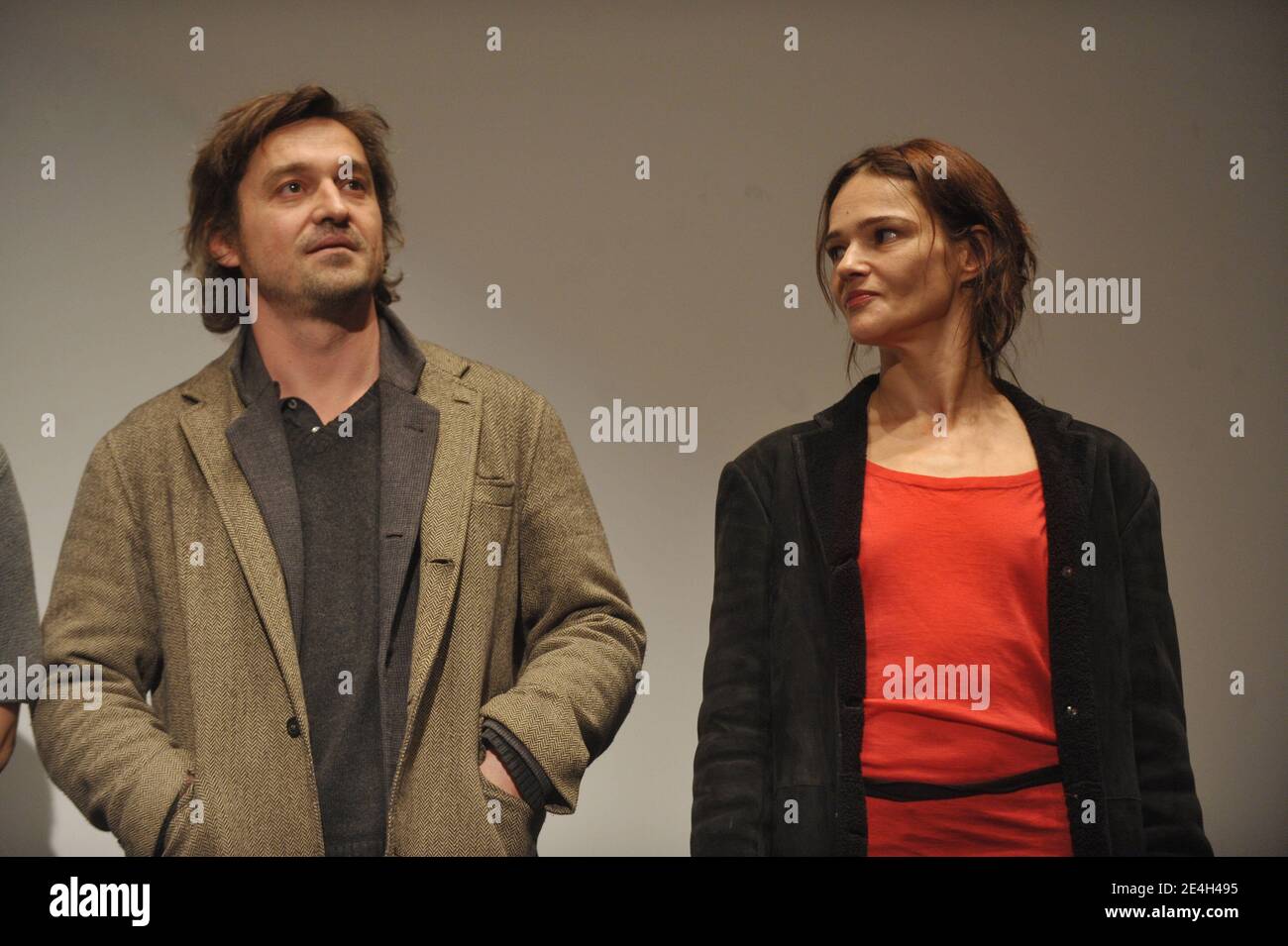 Louis-Do de Lencquesaing and Chiara Caselli attend the premiere of 'Le ...