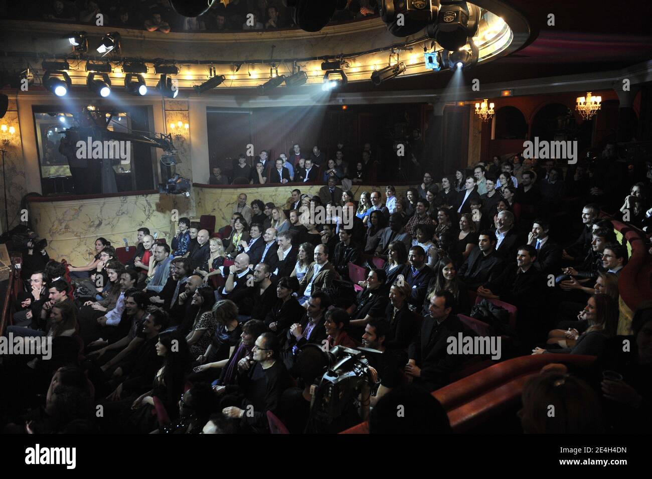 EXCLUSIVE. Presenters Arnaud Demanche, Stephane Rose and Frederic Royer ...