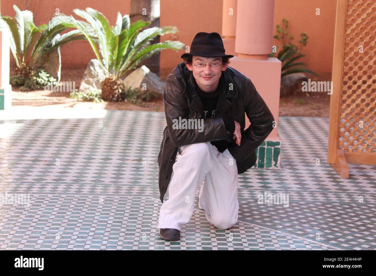 Actor Julien Courbey poses a photocall for 'Les Barons' during the 9th ...