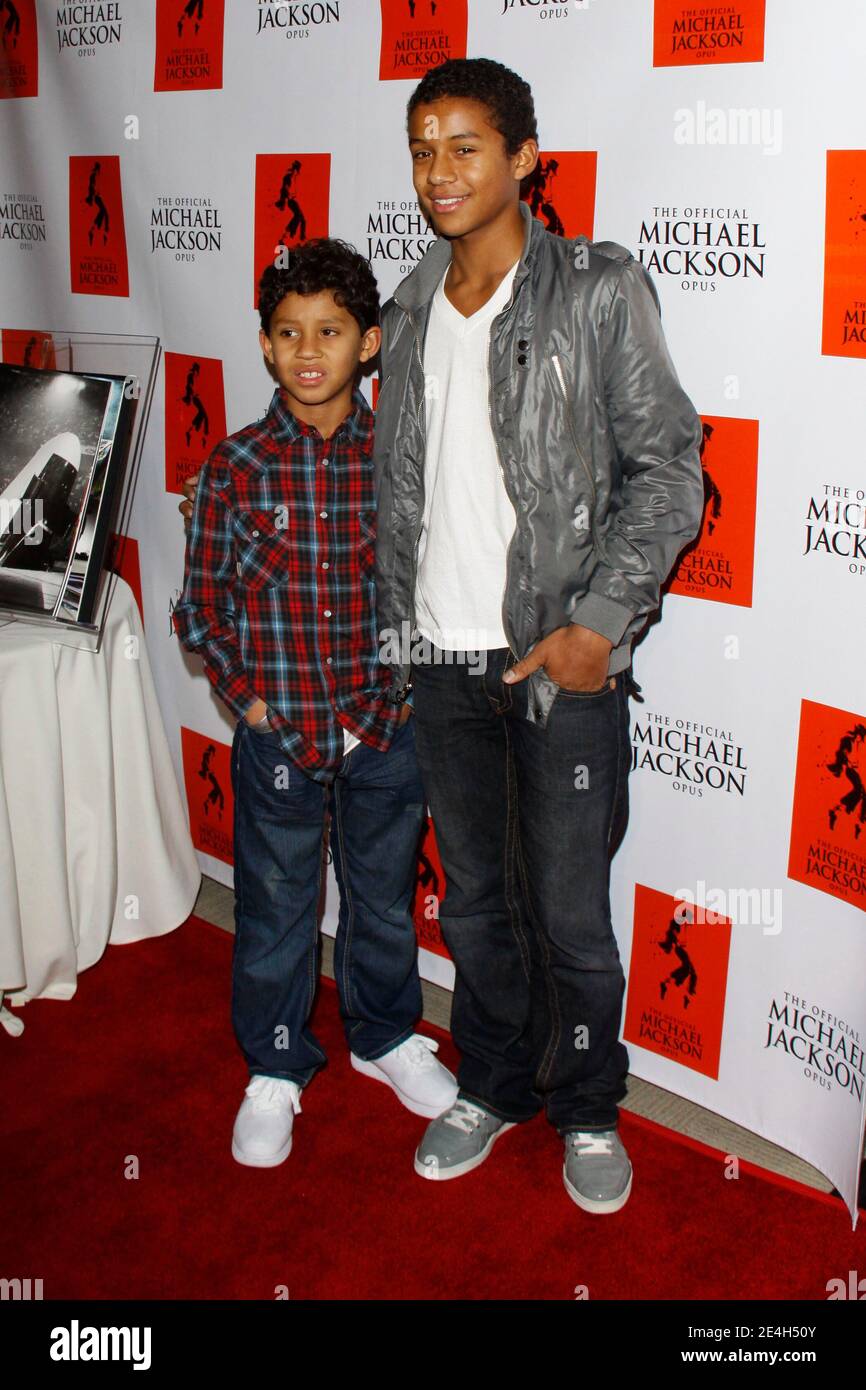 Jermaine Jackson's sons Jafaar Jackson and Jermajesty Jackson at The ...