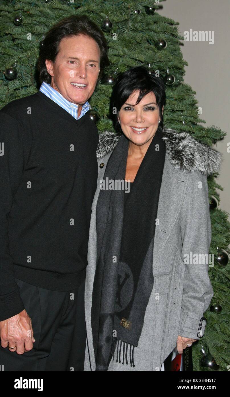 Kris Jenner and Bruce Jenner arriving at The Michael Jackson Opus book ...