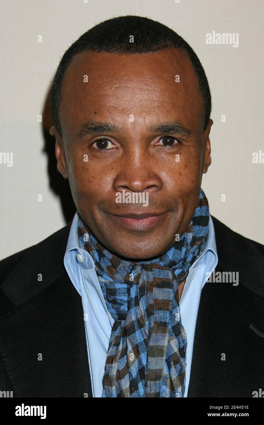 Sugar Ray Leonard arriving at The Michael Jackson Opus book party at ...
