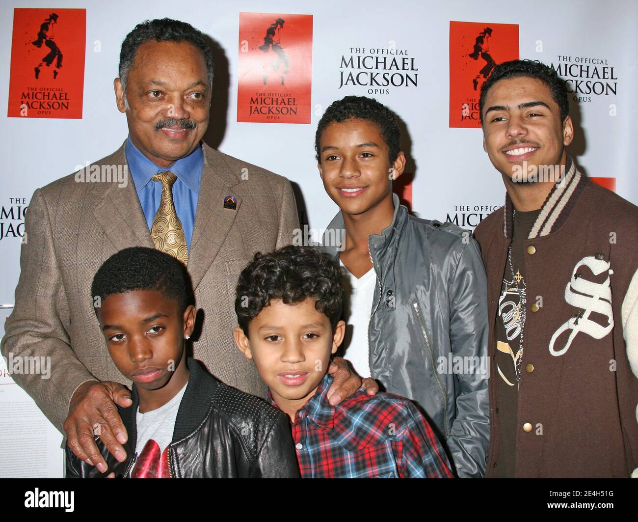Jesse Jackson with Jermaine Jackson's sons Jafaar and Jermajsty, Puff ...