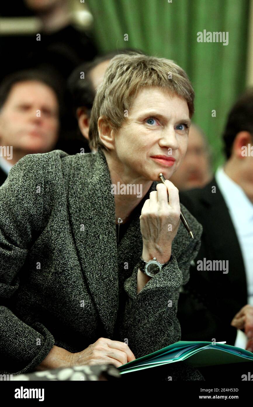 French employer's body MEDEF union leader, Laurence Parisot attending ...