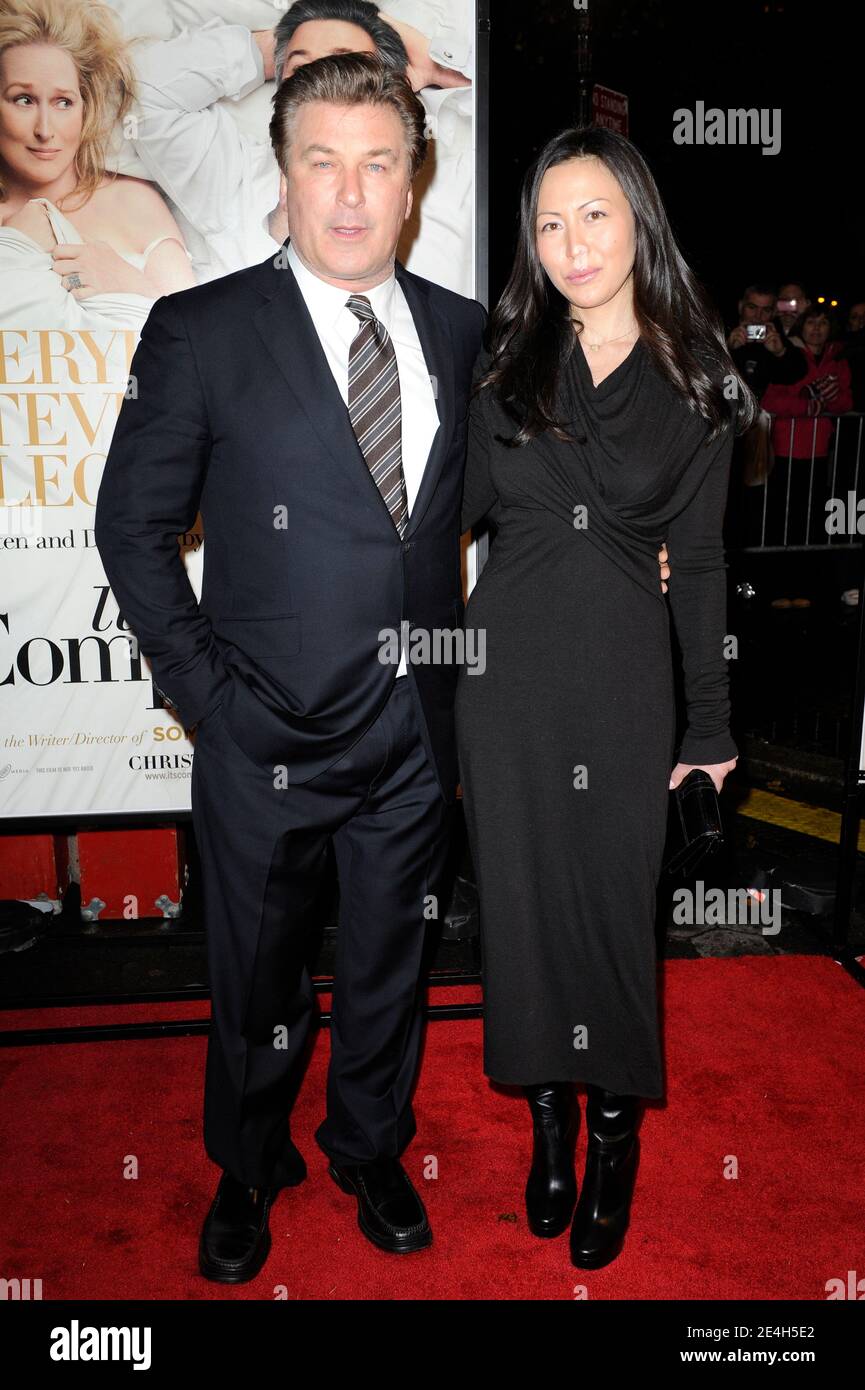 Alec Baldwin and Nicole Seidel attend the New York premiere of 'It's ...