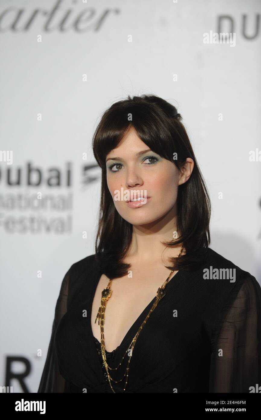 U.S. actress Mandy Moore arrives for the AmfAR gala dinner and auction ...