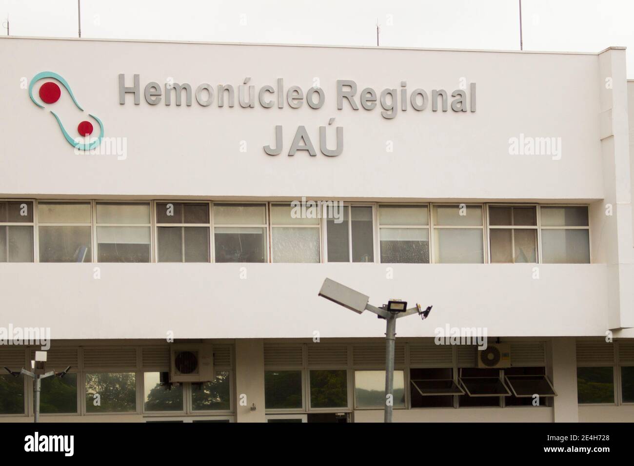 Jau / Sao Paulo / Brazil - 02 21 2020: Facade of "Hemonúcleo Regional ...