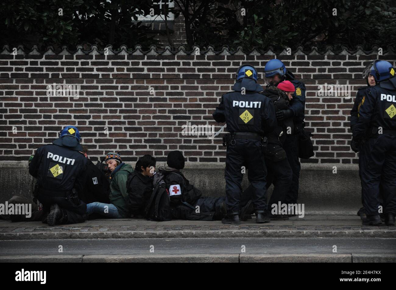 More than 200 activists were arrested by Danish police, on a second day ...