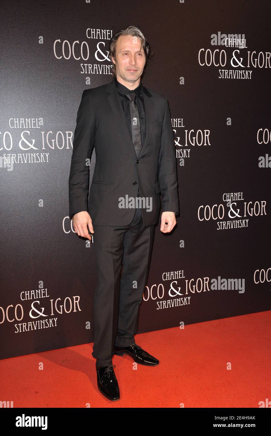 Mads Mikkelsen attending the premiere of 'Coco Chanel and Igor ...
