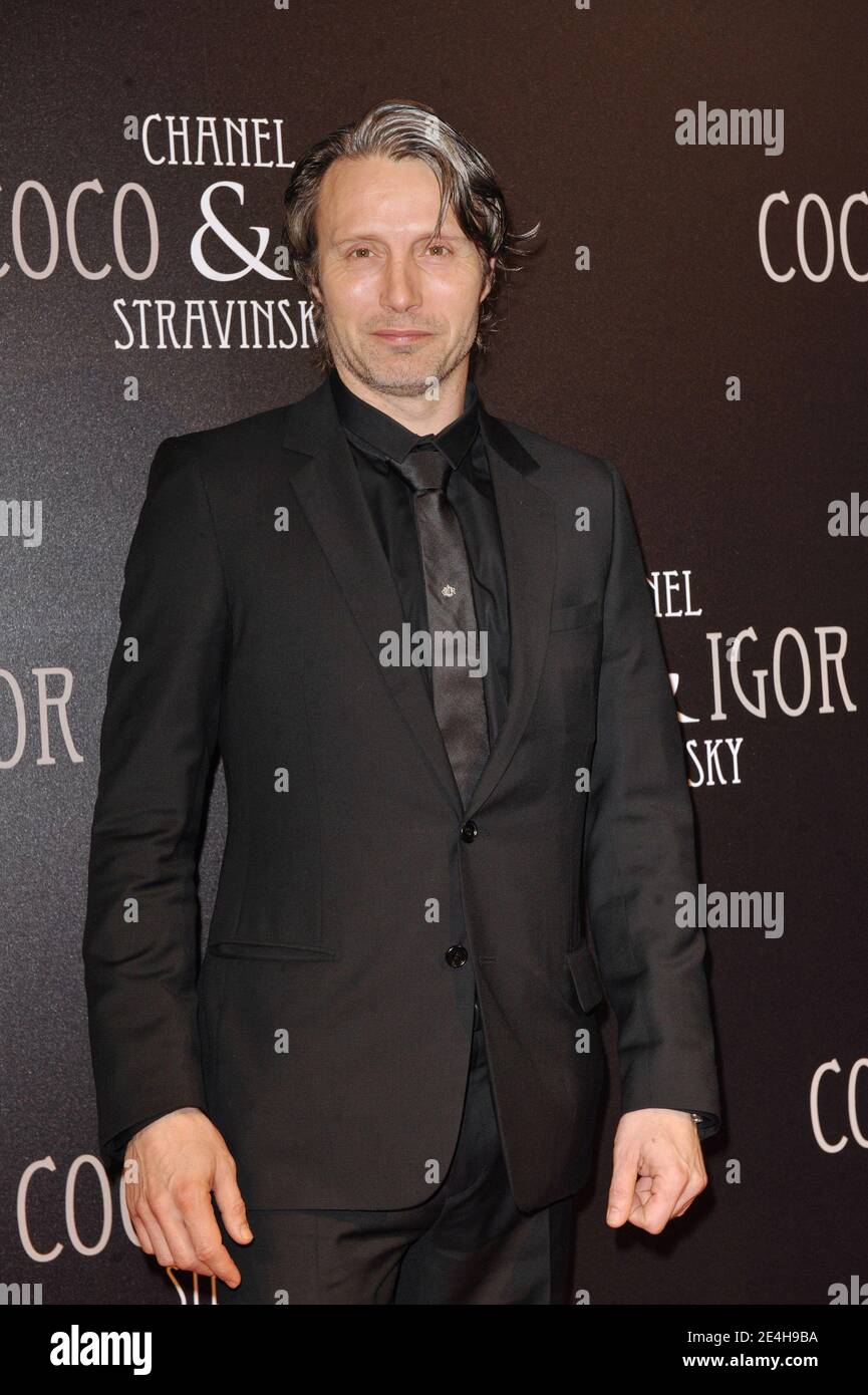Mads Mikkelsen attending the premiere of 'Coco Chanel and Igor ...