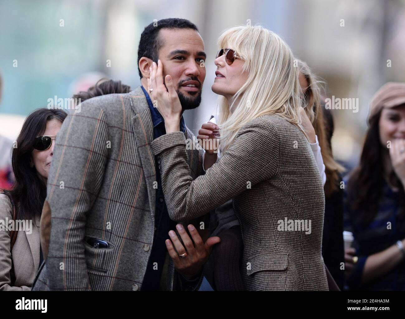 Laura Dern, Ben Harper, daughter Jaya and son Ellery attend a ceremony ...