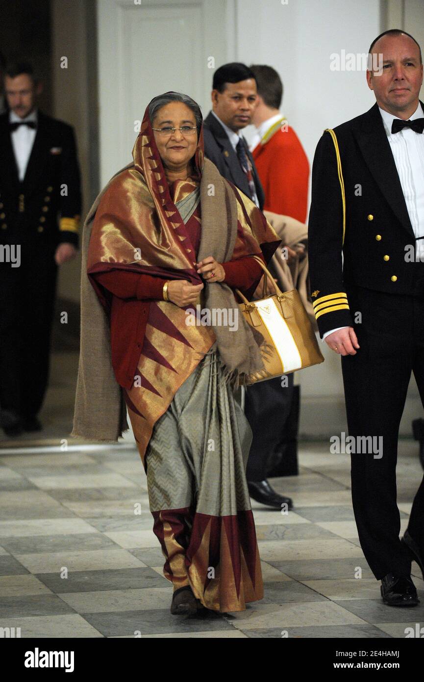 India's President Pratibha Patil arrives for a dinner hosted by Denmark ...