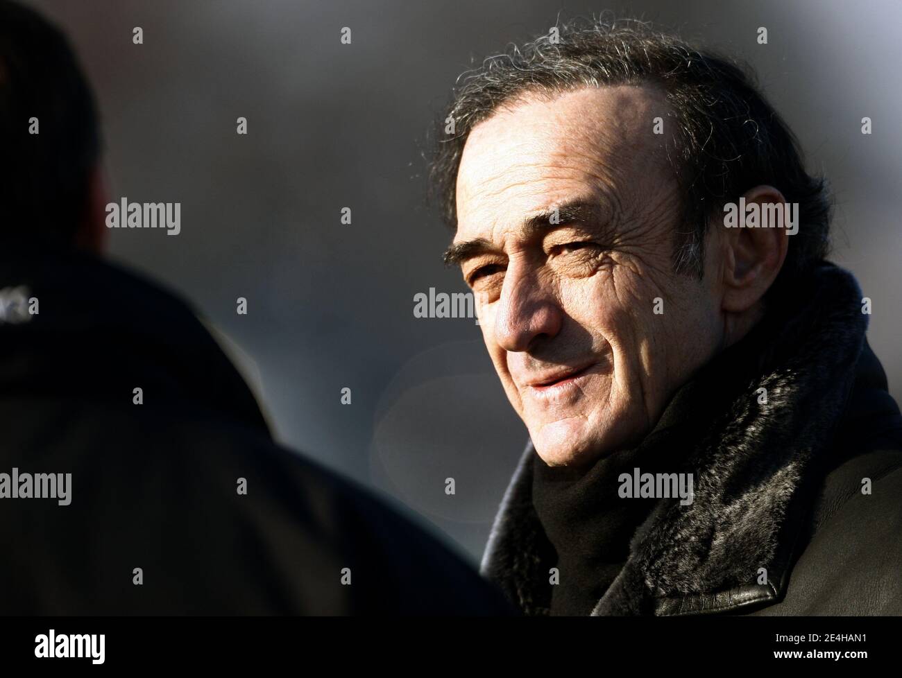 Bordeaux's president Jean-Louis Triaud during a soccer training session ...