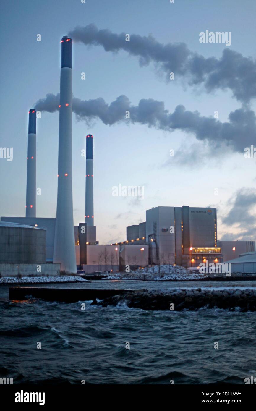Swedish state-owned utility Vattenfall AB's factory is seen near ...