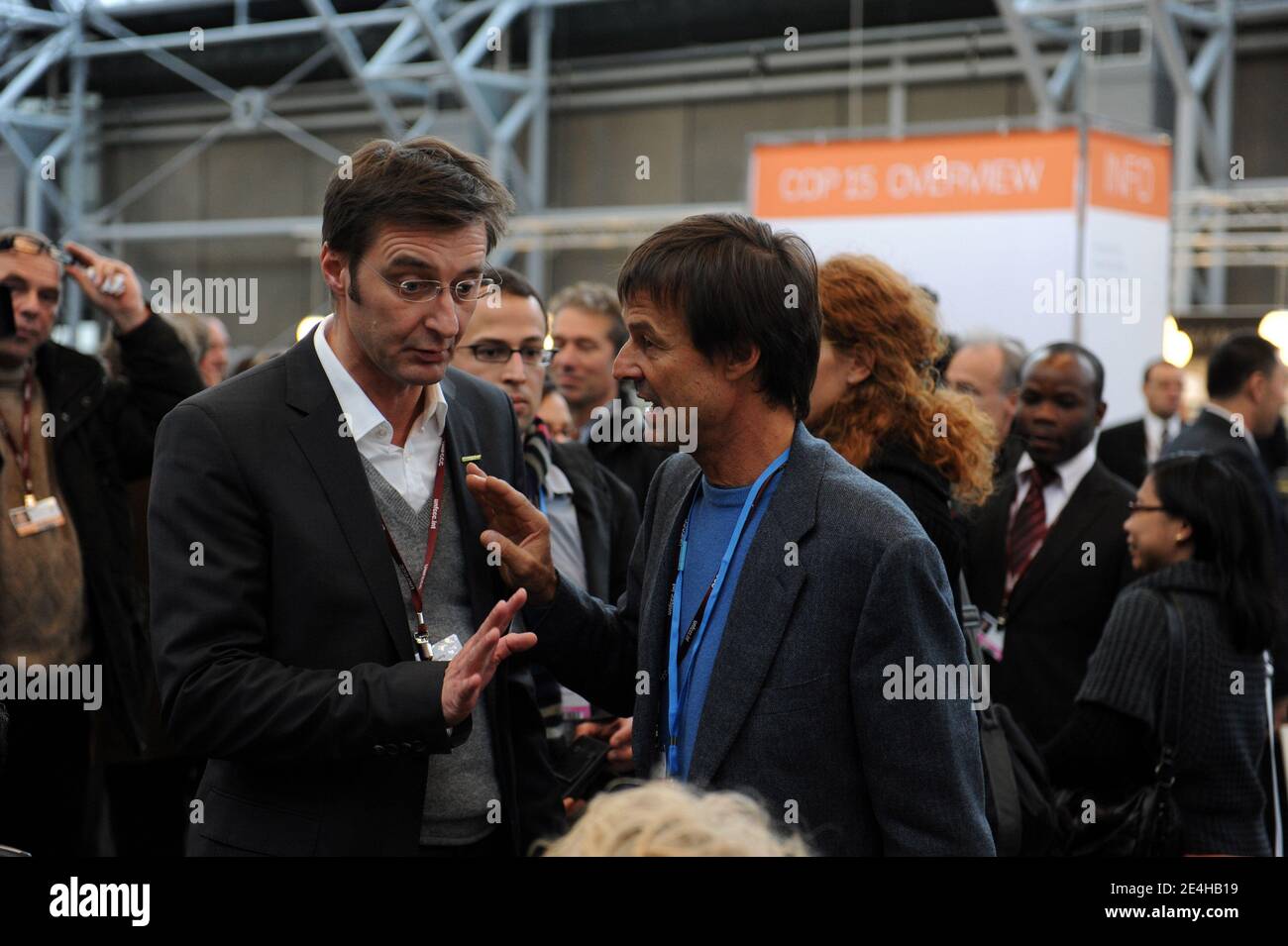 Nicolas Hulot is pictured at the Bella Center in Copenhagen, Denmark on ...