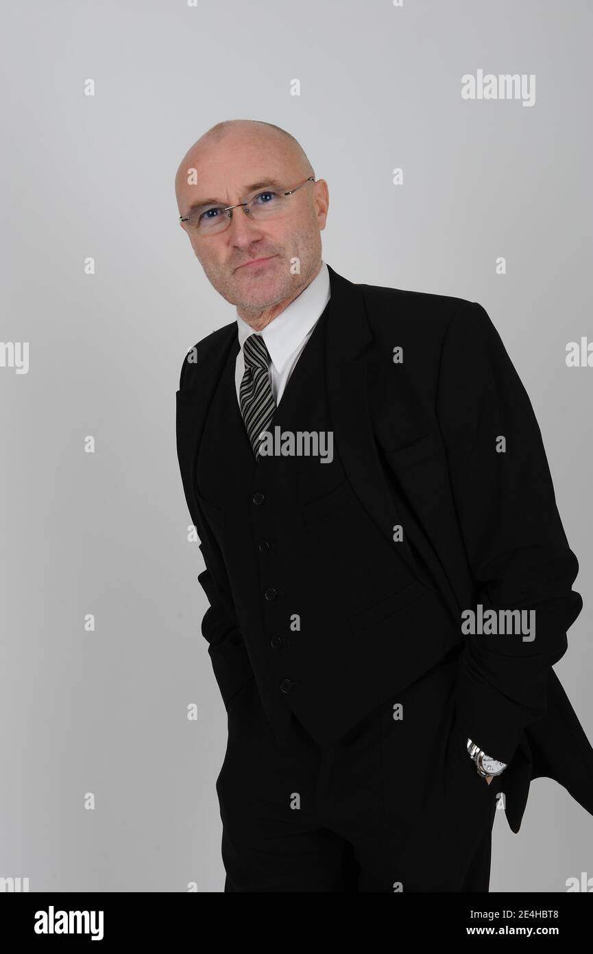 Phil Collins is seen during a photo session in Geneva, Switzerland, on ...