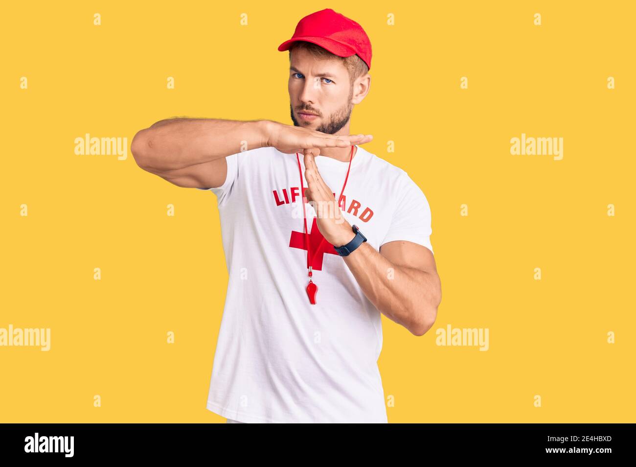 Man holding out hand stop hi-res stock photography and images - Alamy