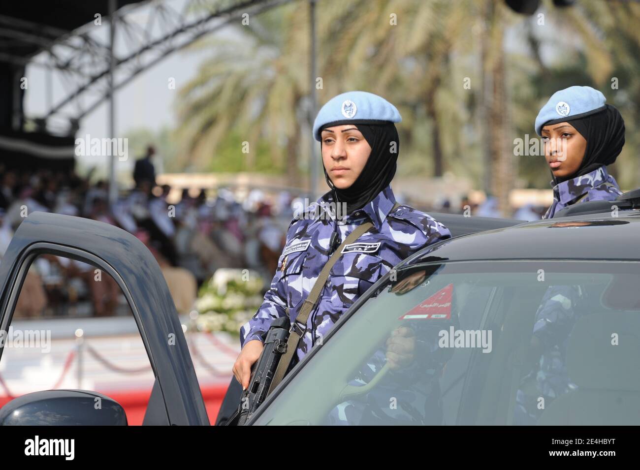 Women who are part of the special forces and the Emir's guard seen ...