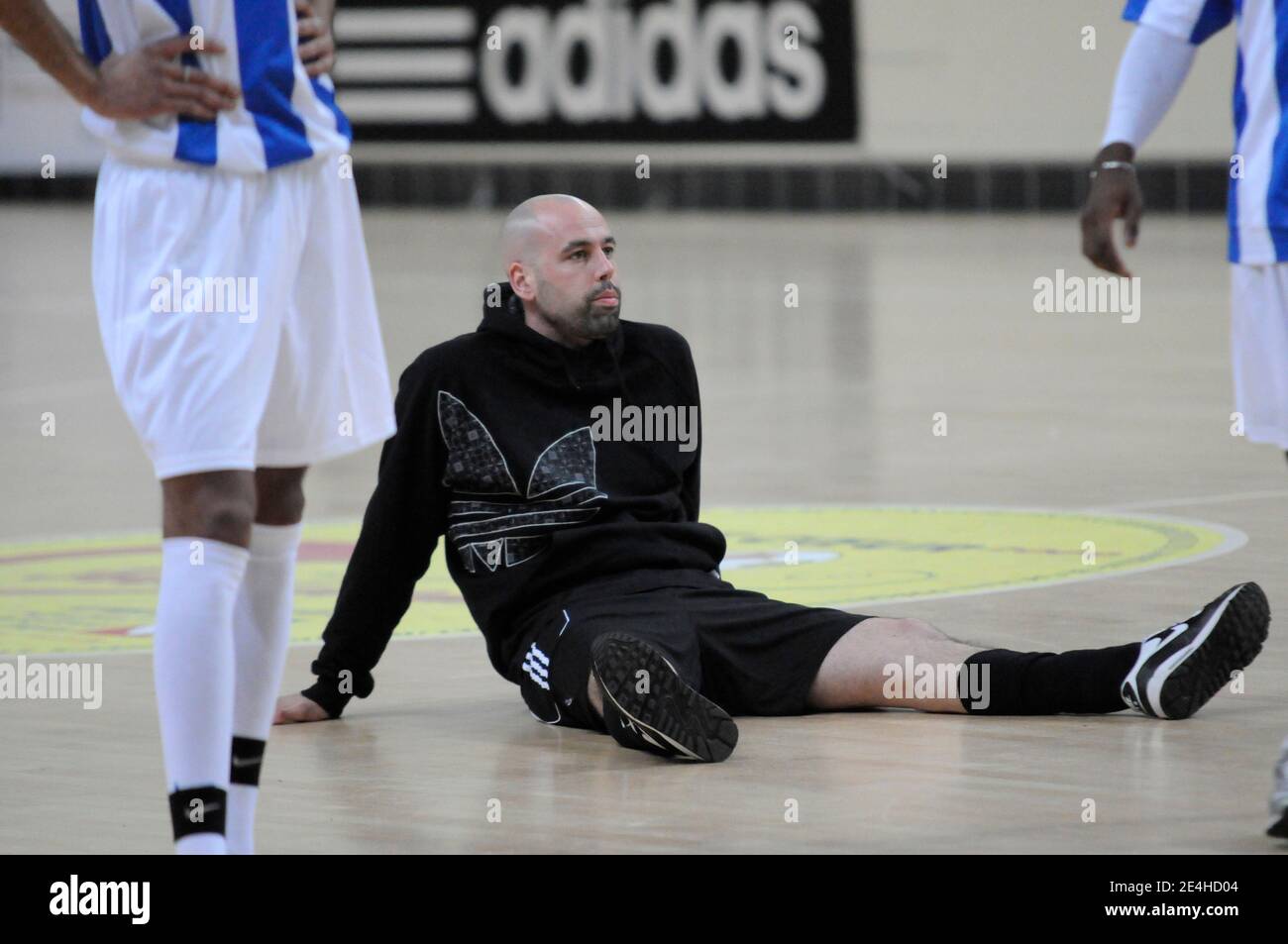 French rap singer Sinik during the soccer charity match of 'Foot de ...
