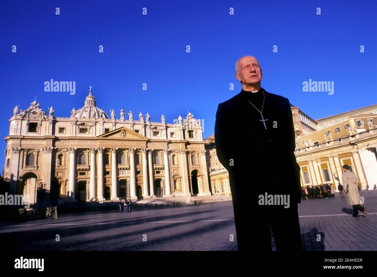 French Cardinal Roger Etchegaray pictured at the Vatican in Rome, Italy ...