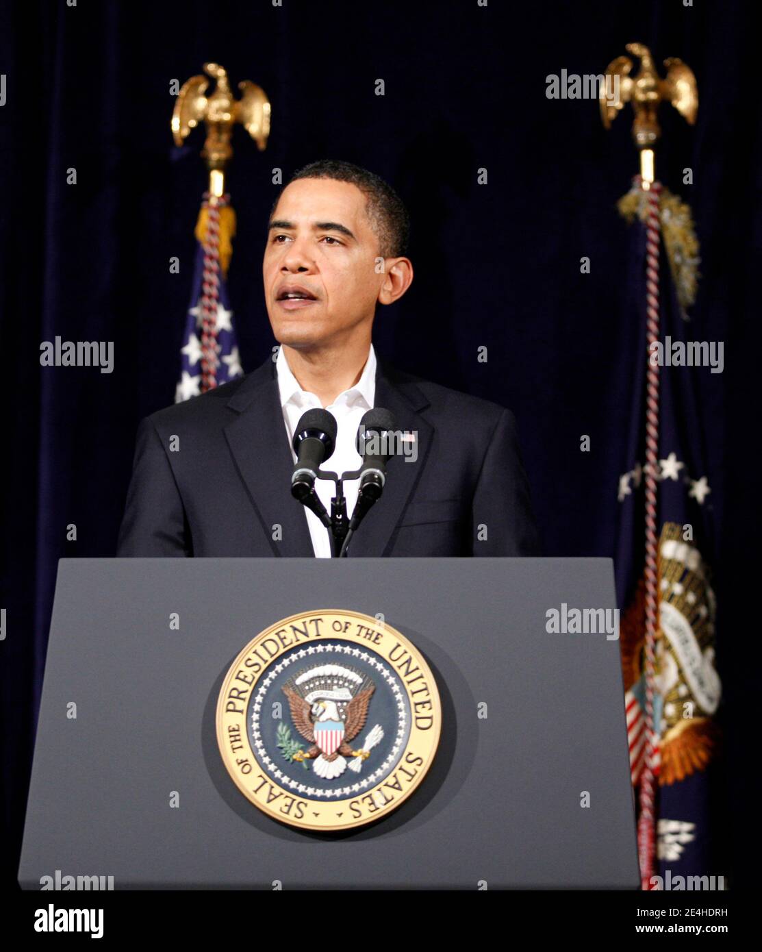 President Barack Obama makes a statement on increased security for air ...