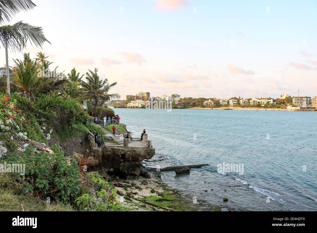 Mombasa, Kenya - September 6th 2019: View of the Mombasa skyline and ...