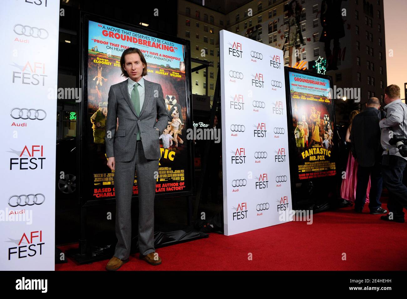 Wes Anderson attends the premiere of 20th Century Fox's "Fantastic Mr ...