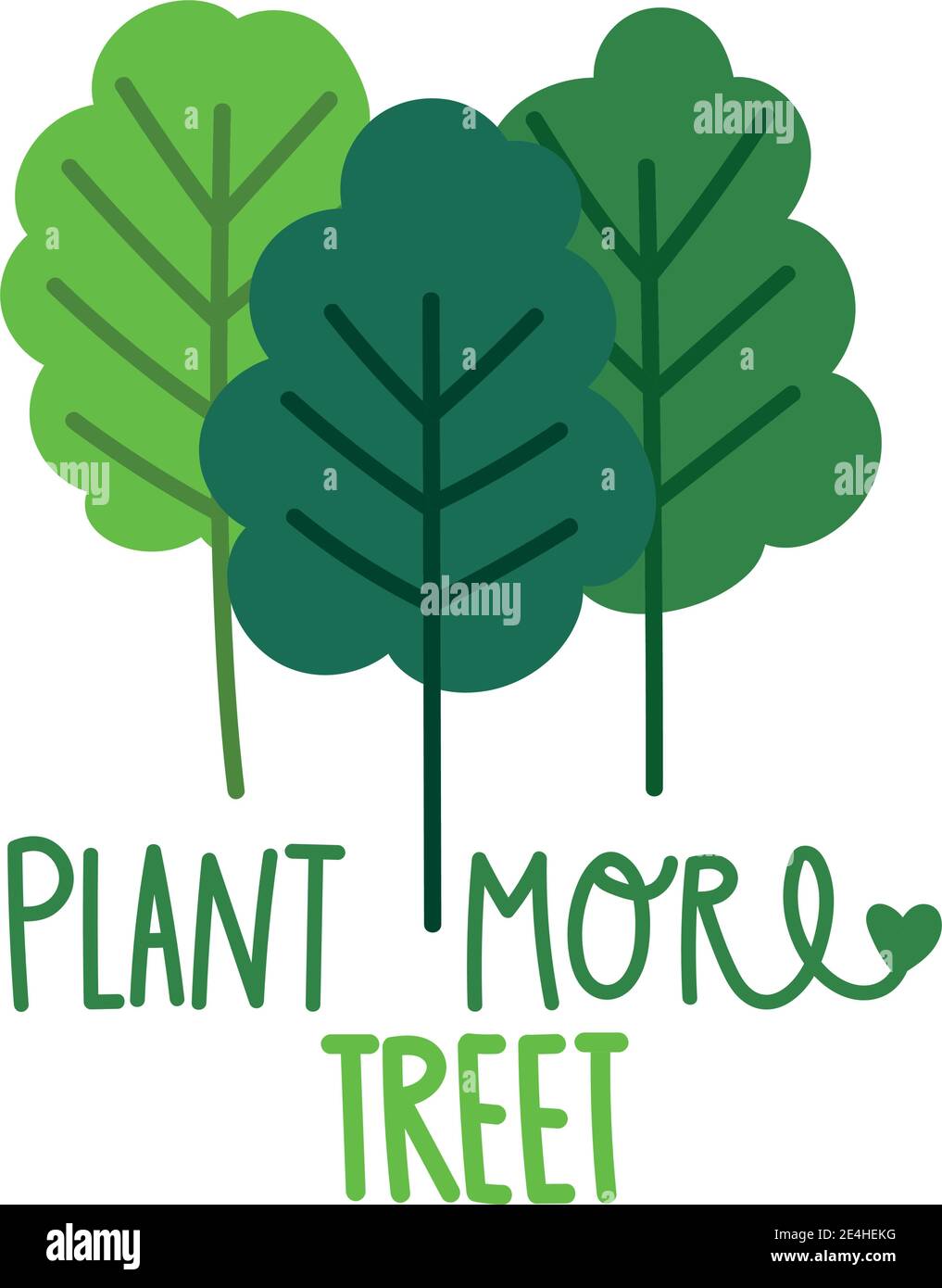 save the world, ecological plant more trees cartoon vector illustration ...
